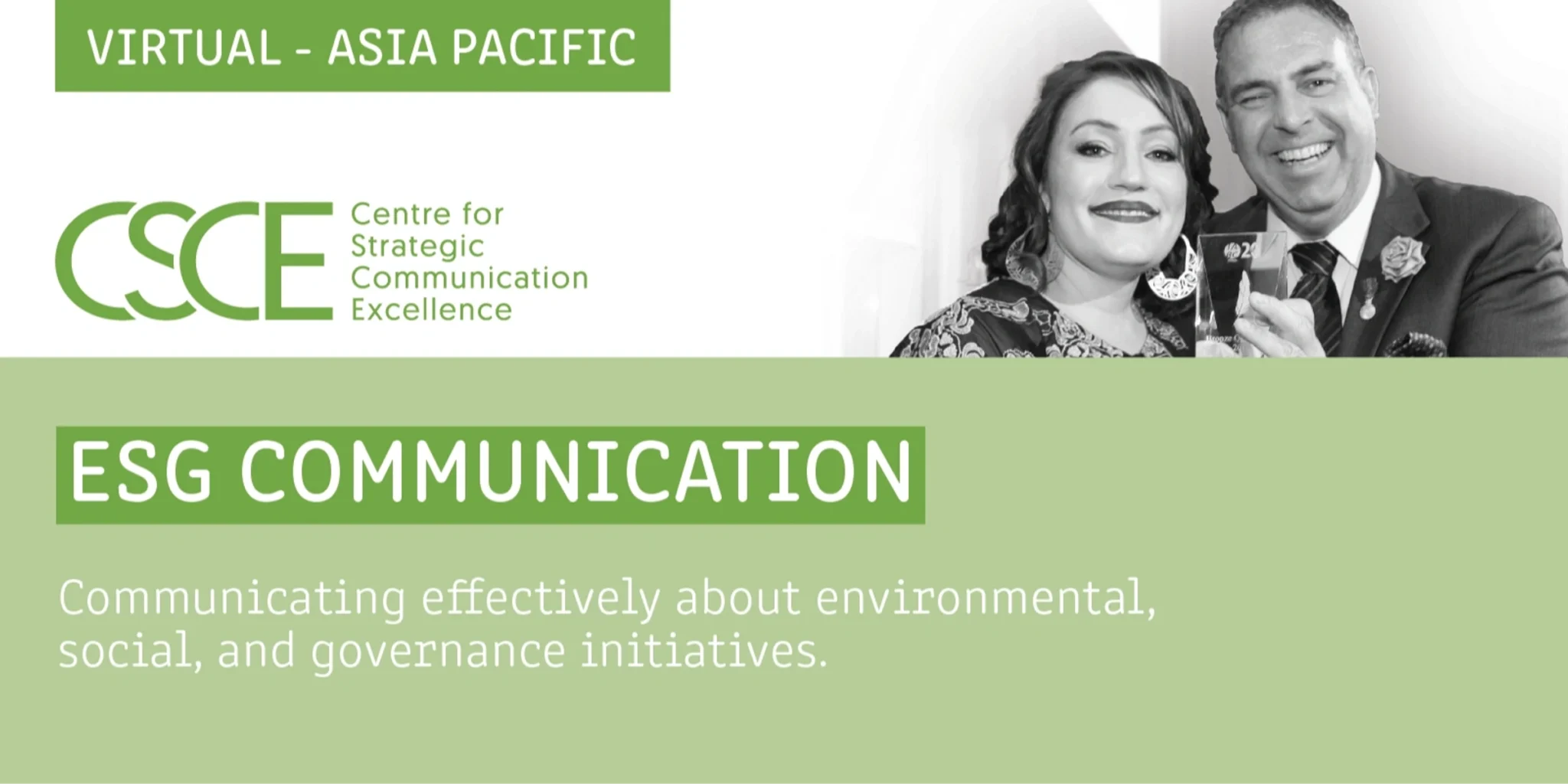 ESG Communication – Virtual (Asia Pacific) • CSCE