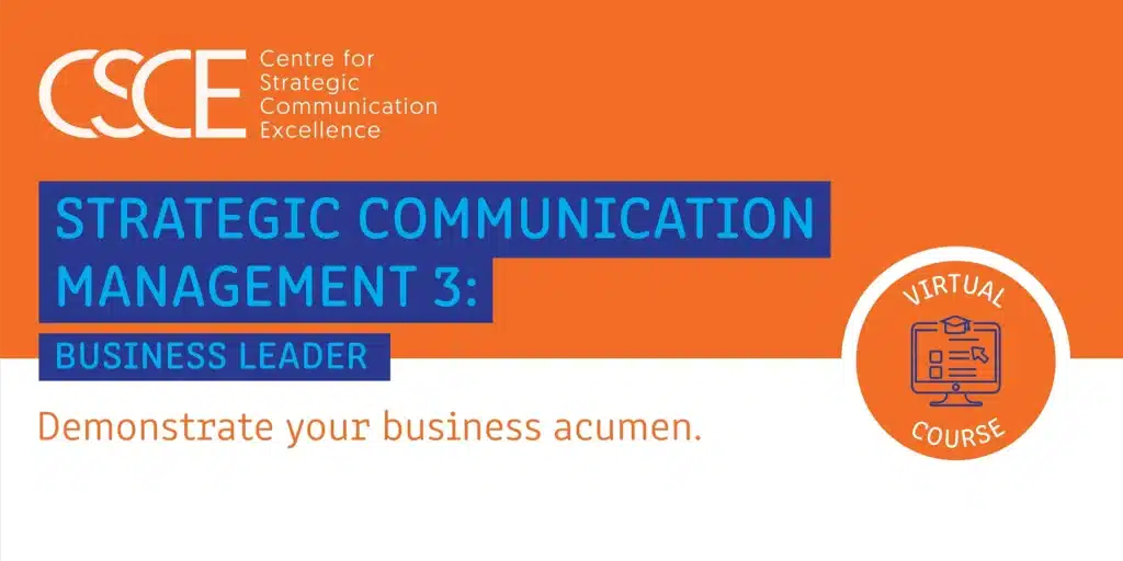Strategic Communication Management 3: Business Leader (Asia-Pacific) • CSCE